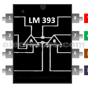 LM393 Dual COMPARATOR Low Offset Voltage IC - Electrobes