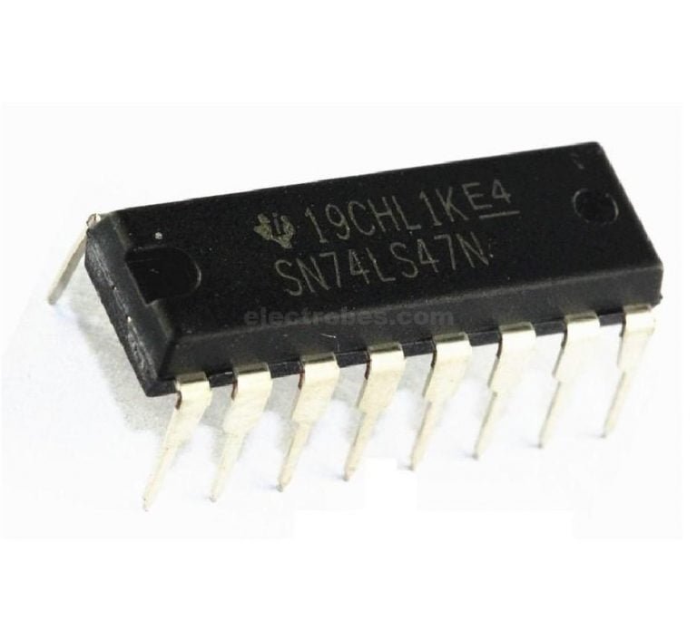 74LS47 BCD to 7-segment Anode Decoder Driver IC in Pakistan