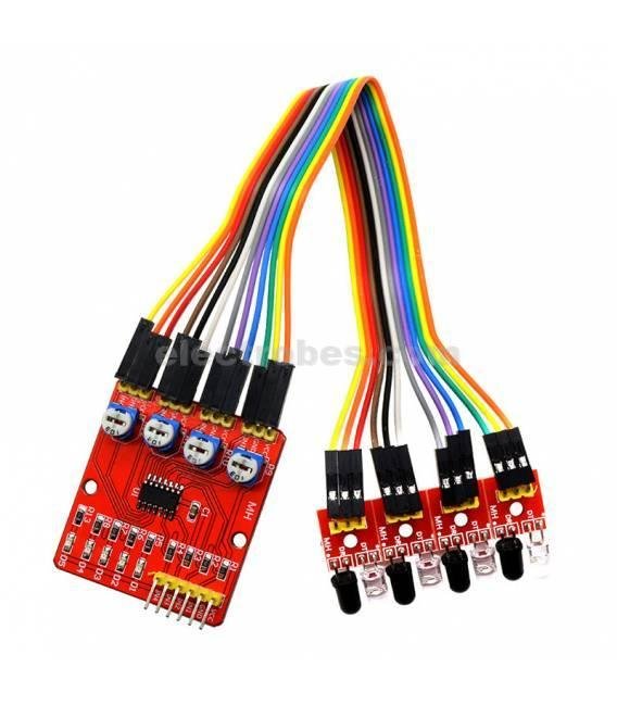 4 Way Ir Line Tracking Following Sensor Module In Pakistan