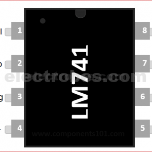 LM741 UA741 Operational Amplifier Op-amp IC in Pakistan