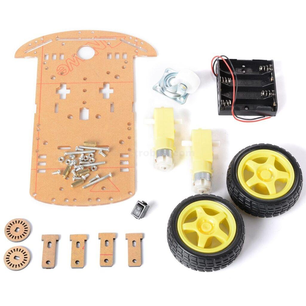 2WD Smart Robot Car Chassis Kit w/ DC Motor Set in Pakistan