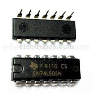 74LS05 7405 HEX Inverter SN7405 Open Collector IC - Electrobes