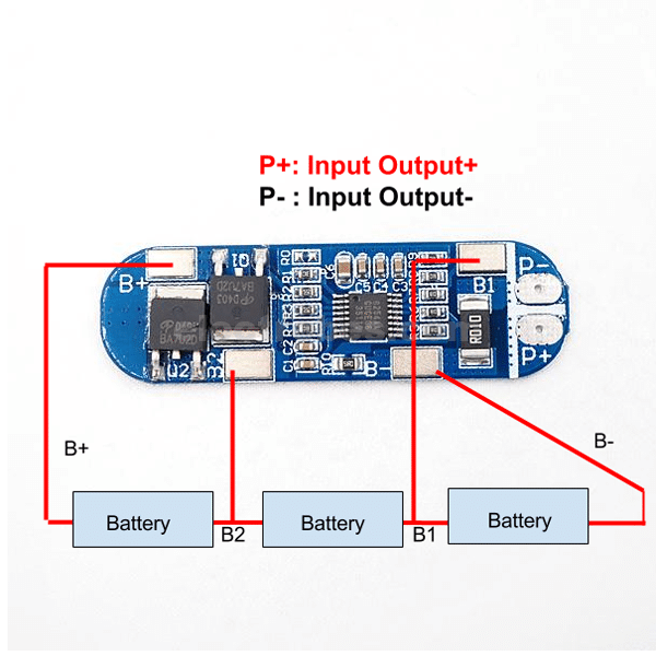 3S 10A 12.6V 18650 Li-ion Lithium Battery BMS Module in Pakistan