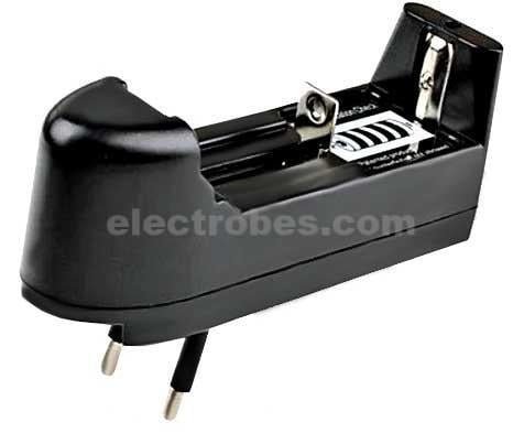 Universal Single 18650 Li-ion Rechargeable Battery Charger