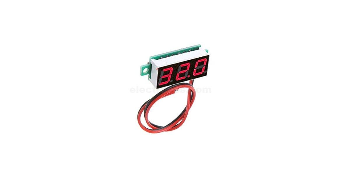 DC 0-100V Mini 0.28 inch Digital Voltmeter 2wire in Pakistan