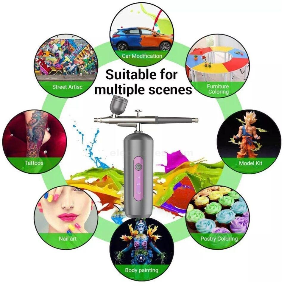 Mini Portable USB Airbrush Compressor Spray Gun in Pakistan
