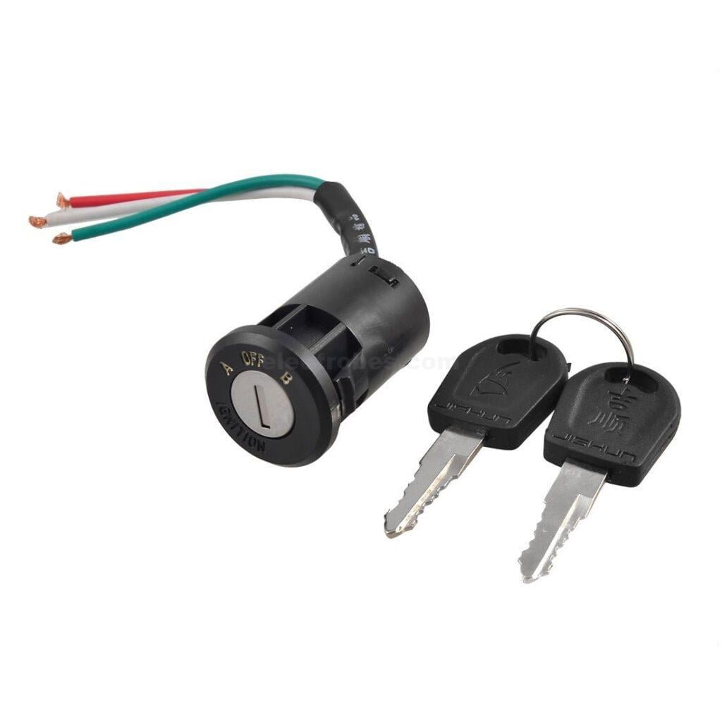 3 Wires Electric Bikes power Switch Door Lock in Pakistan