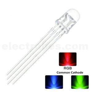 4 pin Diffused 5mm tri-color RGB Addressable LED in Pakistan