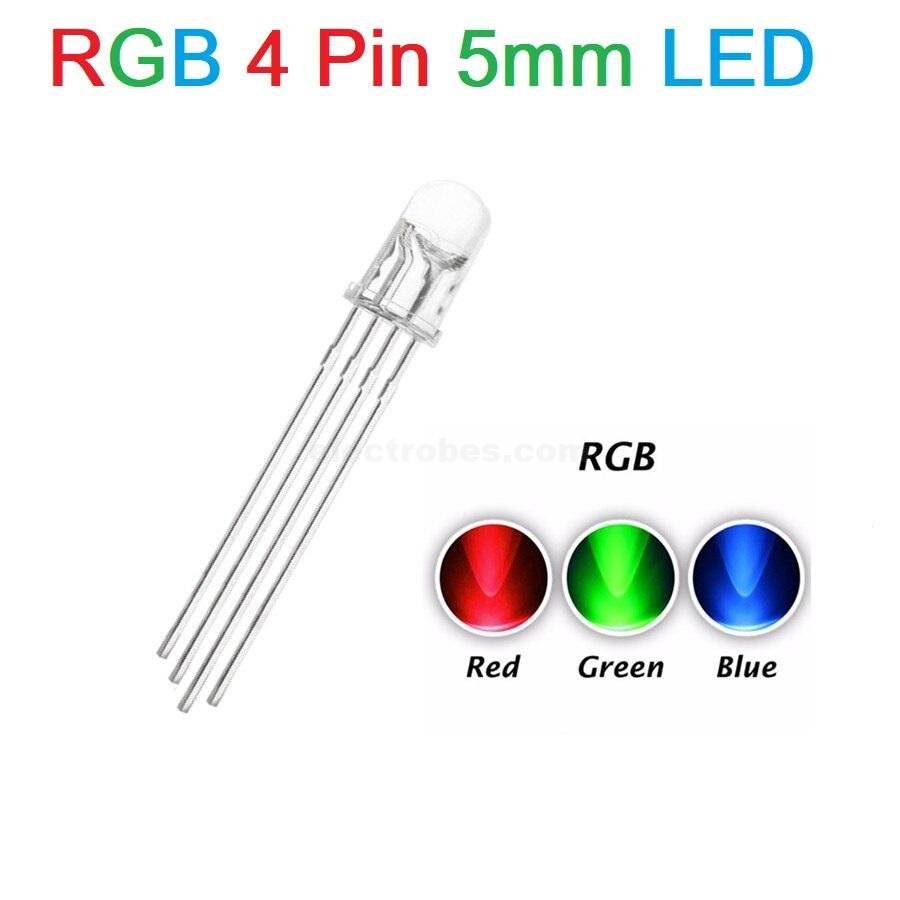 4 Pin Diffused 5mm Tri color RGB Addressable LED In Pakistan 4 Pin Diffused 5mm Tri color RGB Addressable LED In Pakistan