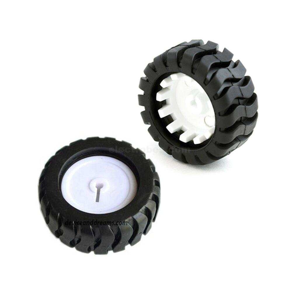 43mm Rubber Wheel Tyre for N20 Gear Motor in Pakistan