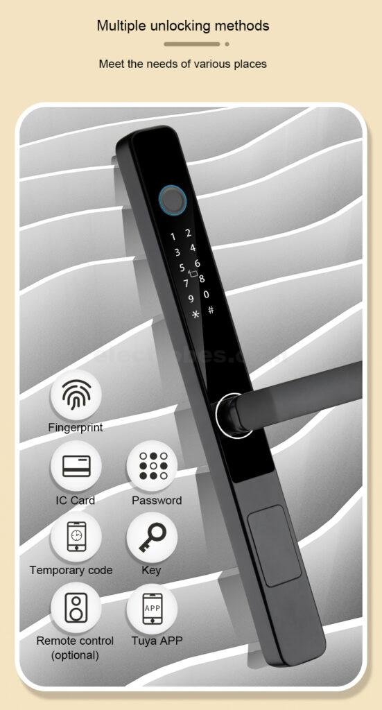 S608 Waterproof Smart Handle Door Automatic Lock in Pakistan