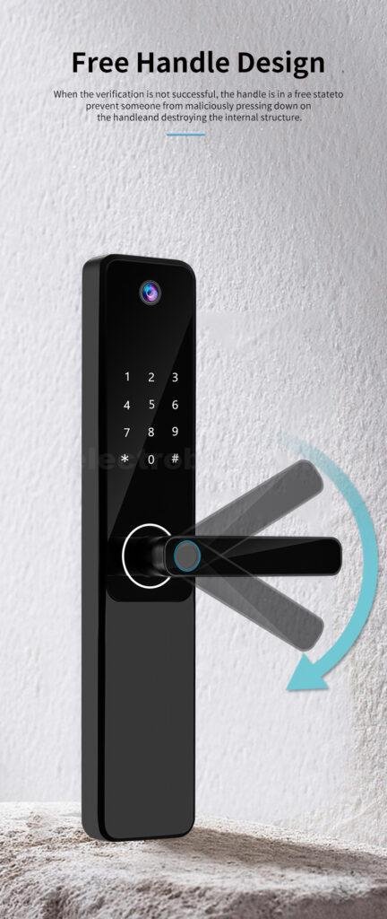 S802 PRO Smart Door Lock with HD camera Intercom in Pakistan