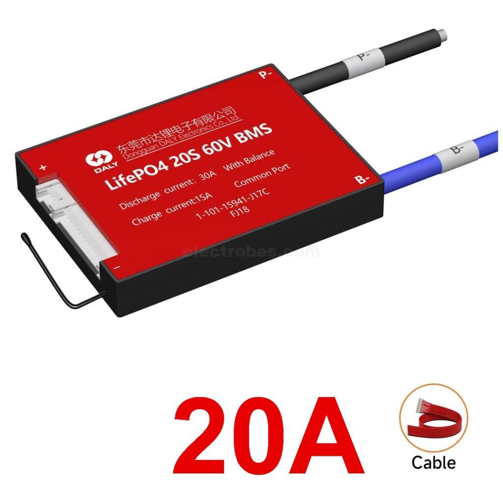 Daly 20S 60V 20A LifePo4 Battery Balanced BMS in Pakistan